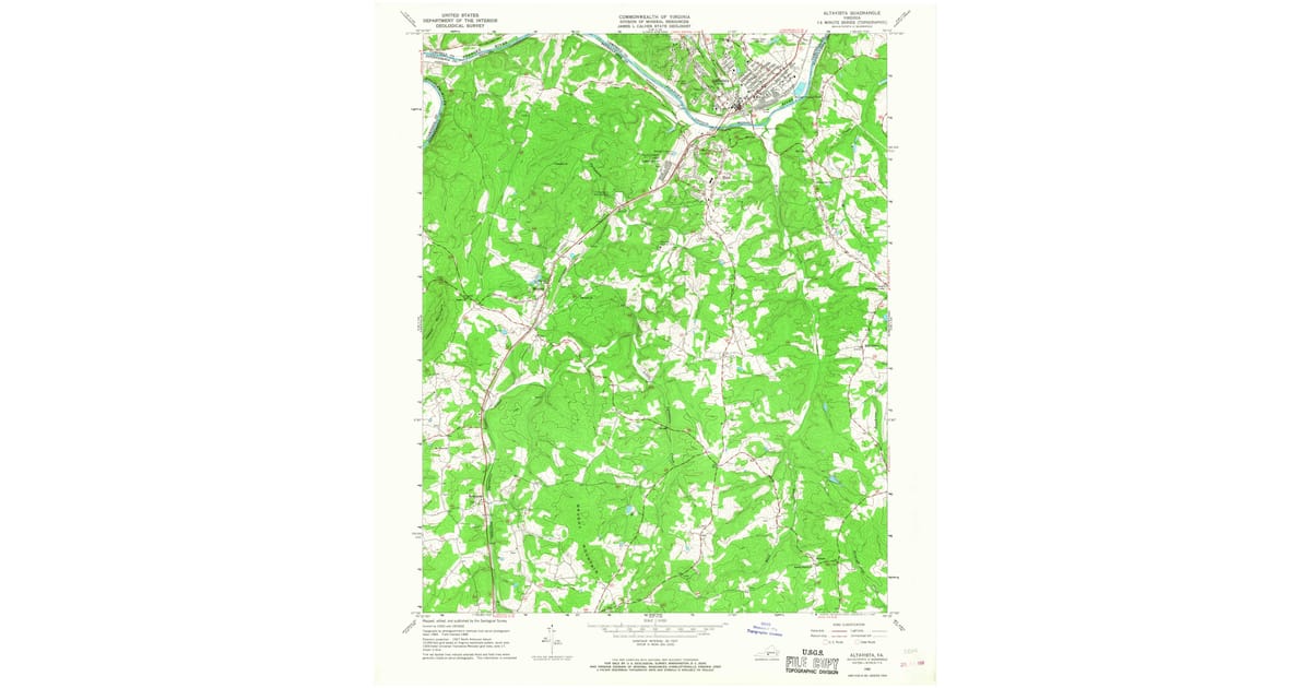 1966 Map of Altavista, VA — High-Res | Pastmaps