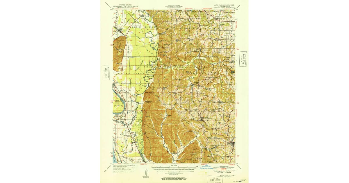 1949 Map of Alto Pass, IL — High-Res | Pastmaps