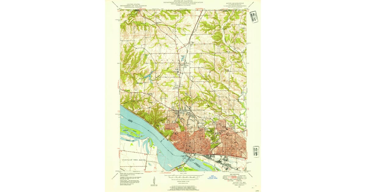 1948 Map of Alton, IL — High-Res | Pastmaps