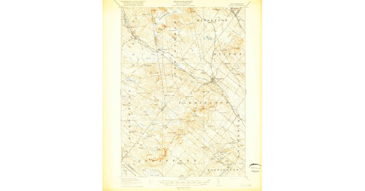 1919 Map of Alton, Strafford County, NH — High-Res | Pastmaps
