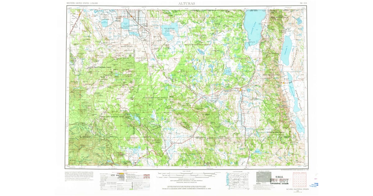 1954 Map of Alturas, CA — High-Res | Pastmaps