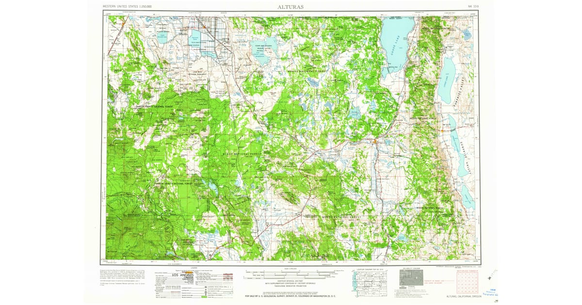 1960s Maps of Willow Ranch, CA | Pastmaps
