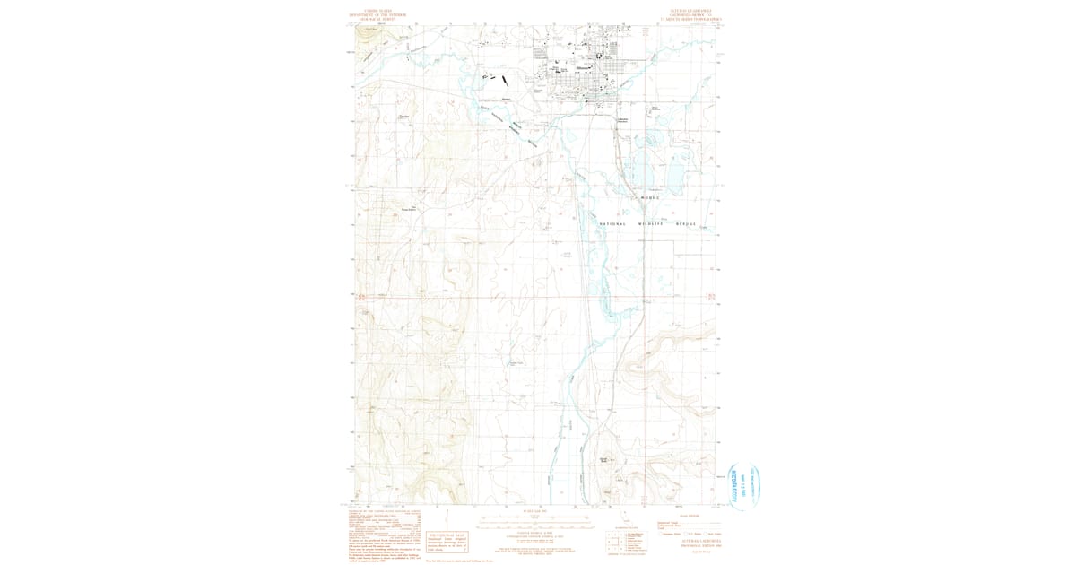 1990 Map of Alturas, CA — High-Res | Pastmaps