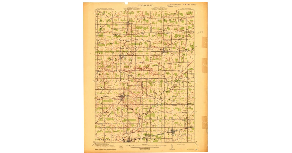 Old Maps of Hillsdale County, MI | Pastmaps