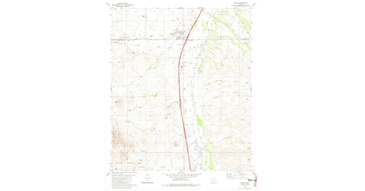 1981 Map of Amado, AZ — High-Res | Pastmaps