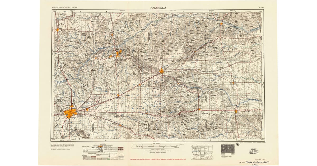 1958 Map of Amarillo, TX — High-Res | Pastmaps