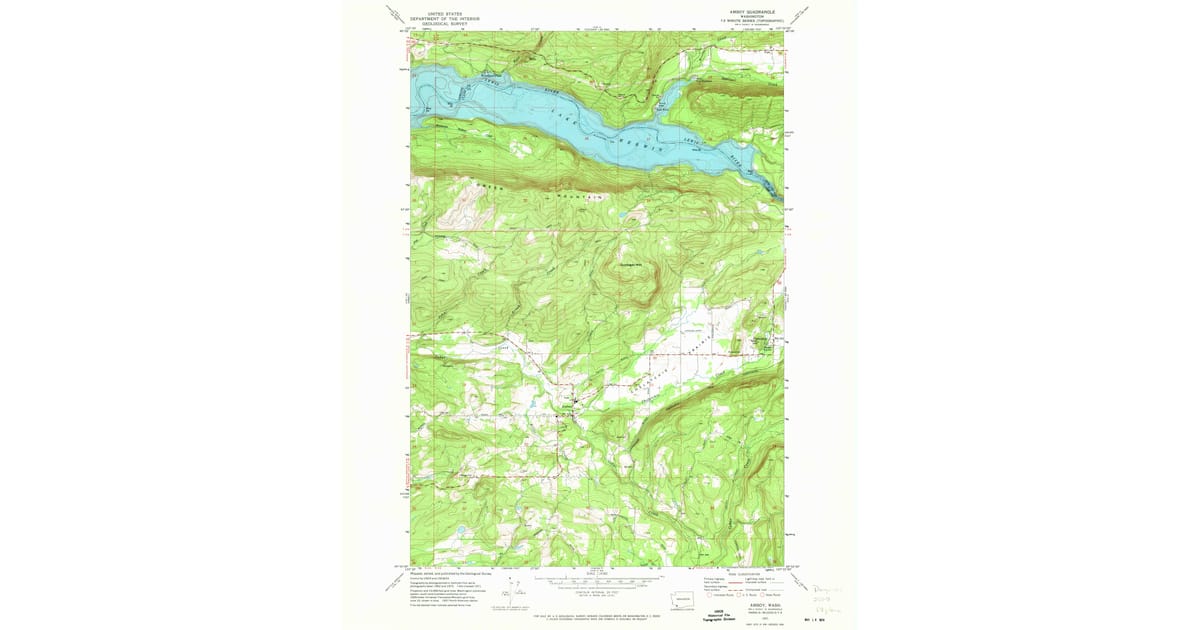 1971 Map of Amboy, WA — High-Res | Pastmaps