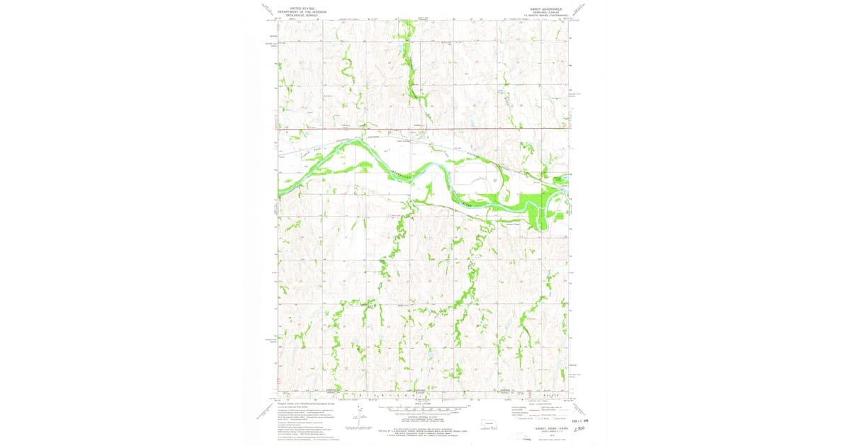 1974 Map of Amboy, Webster County, NE — High-Res | Pastmaps