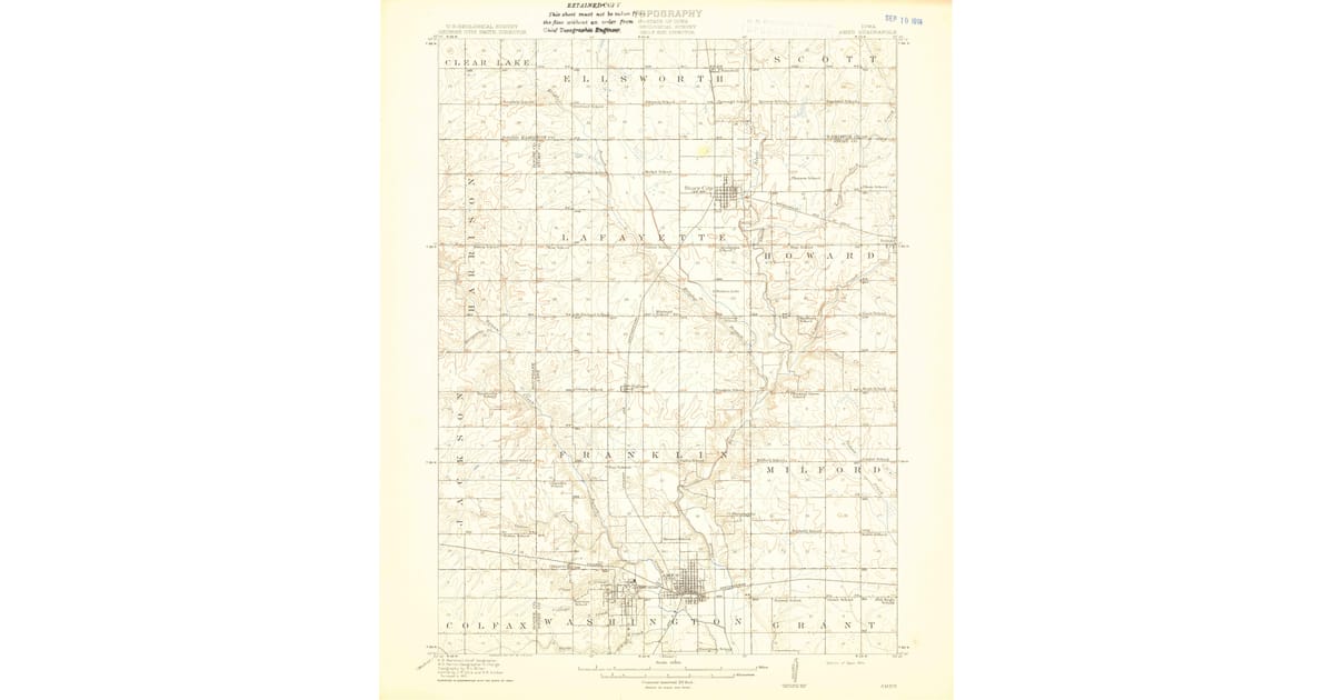 1914 Map of Ames, IA — High-Res, 1914 Print #2 | Pastmaps