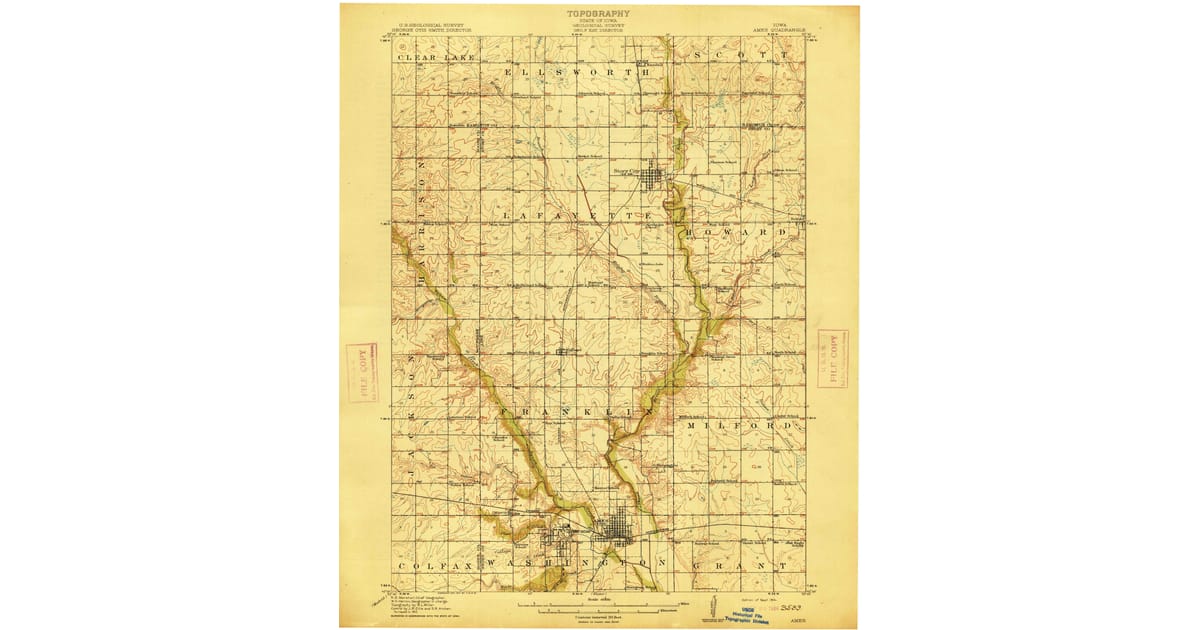 1914 Map of Ames, IA — High-Res | Pastmaps