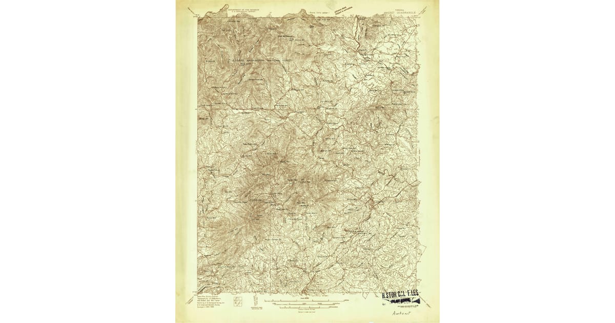 1935 Map of Amherst, VA — High-Res | Pastmaps