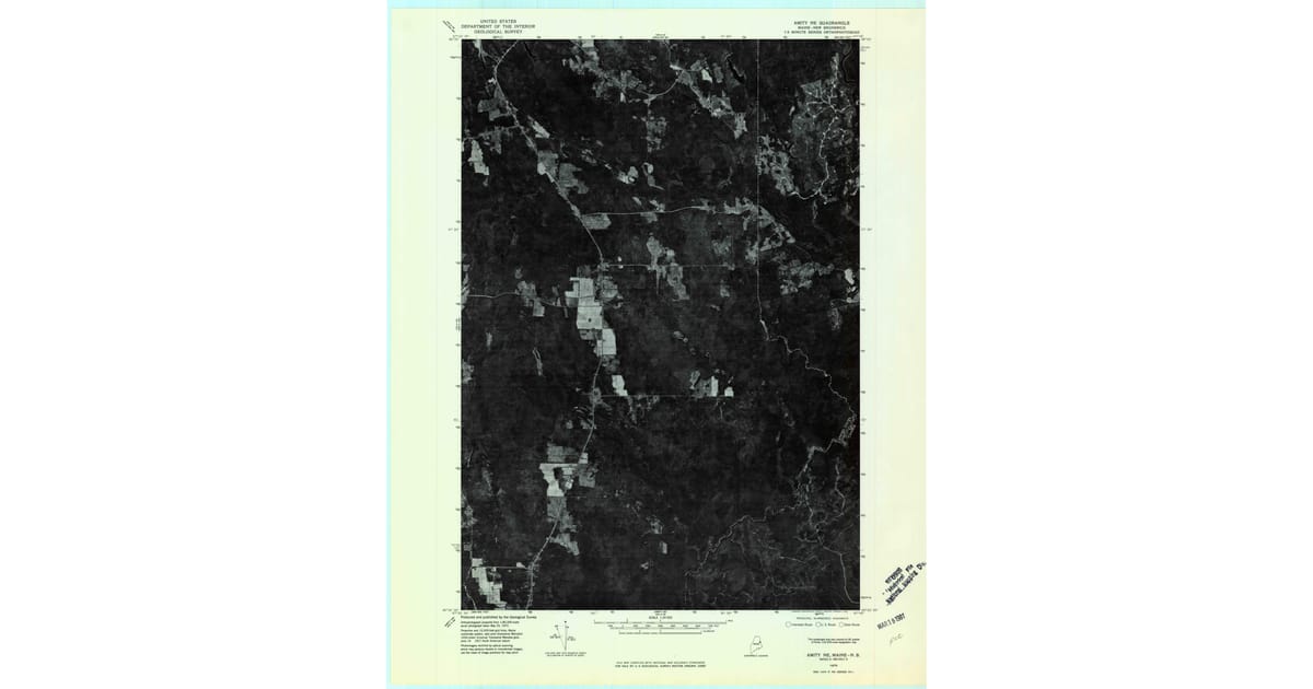 1975 Map of Amity NE, Aroostook County, ME — High-Res | Pastmaps