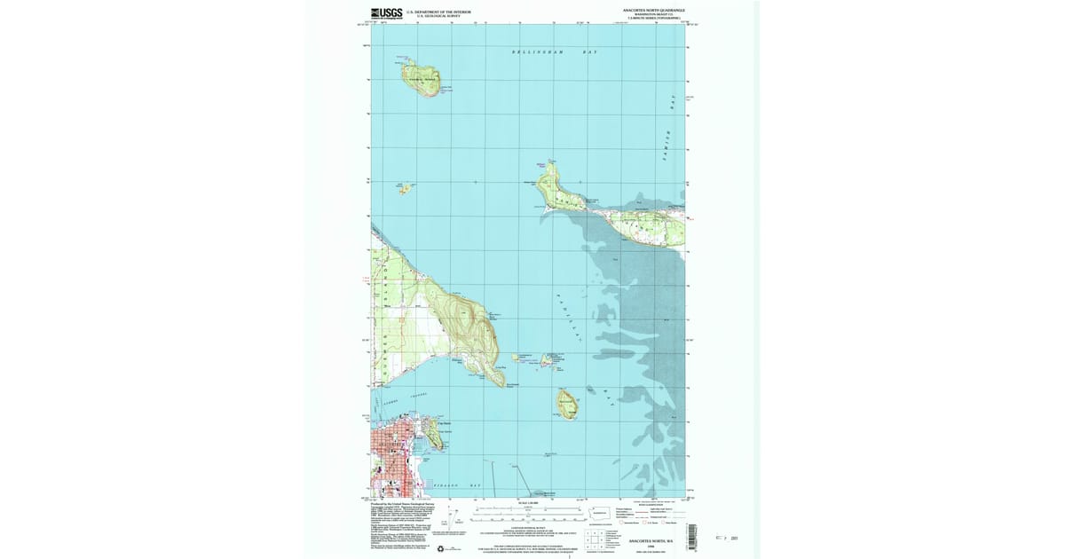 1990s Maps of Samish Island, WA | Pastmaps