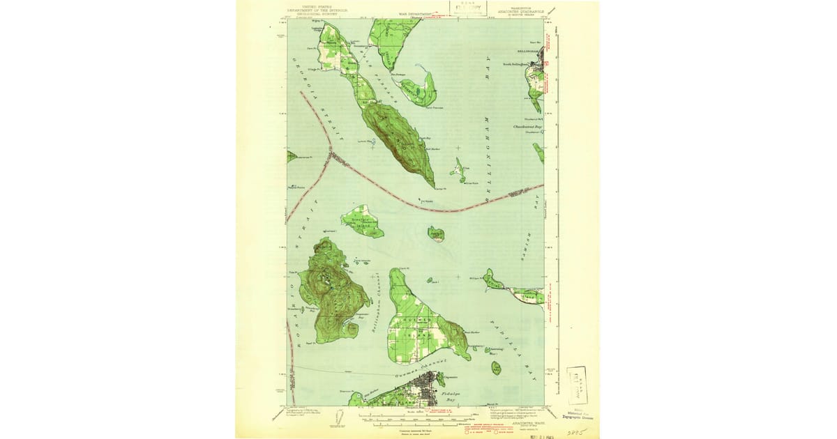 Old Maps of Samish Island, WA for Academic Research | Pastmaps
