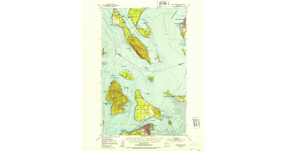1950s Maps of Indian Village, WA | Pastmaps