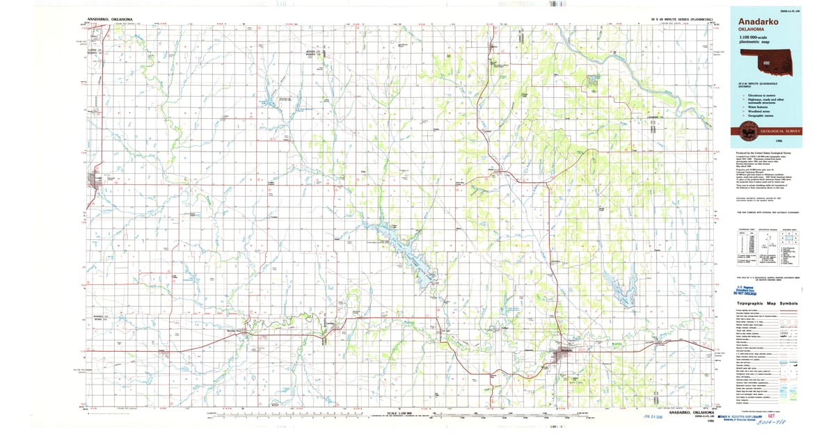 1980s Maps of Anadarko, OK | Pastmaps