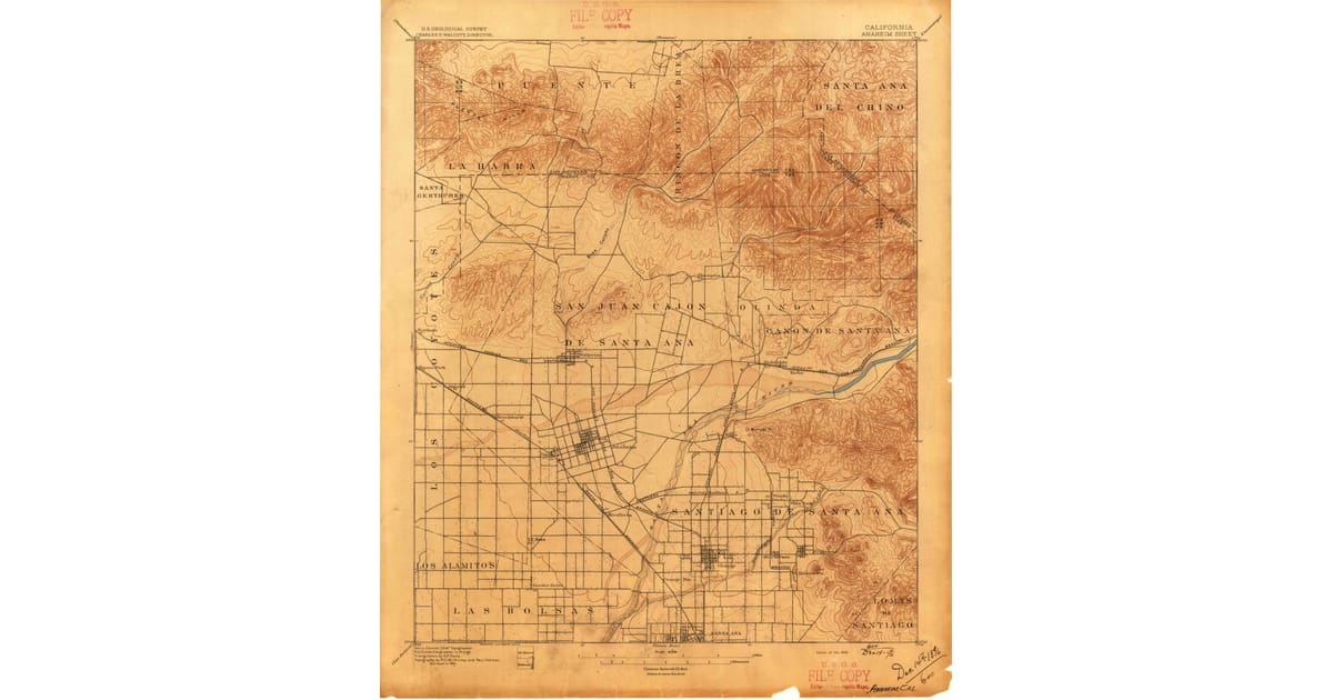 Old Maps of Andora/Fairhope, CA for Genealogy | Pastmaps