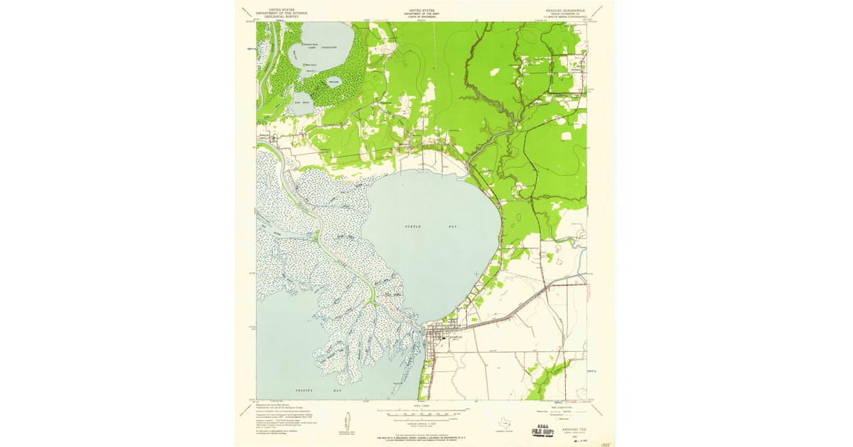 Old Maps of Turtle Bayou, TX | Pastmaps
