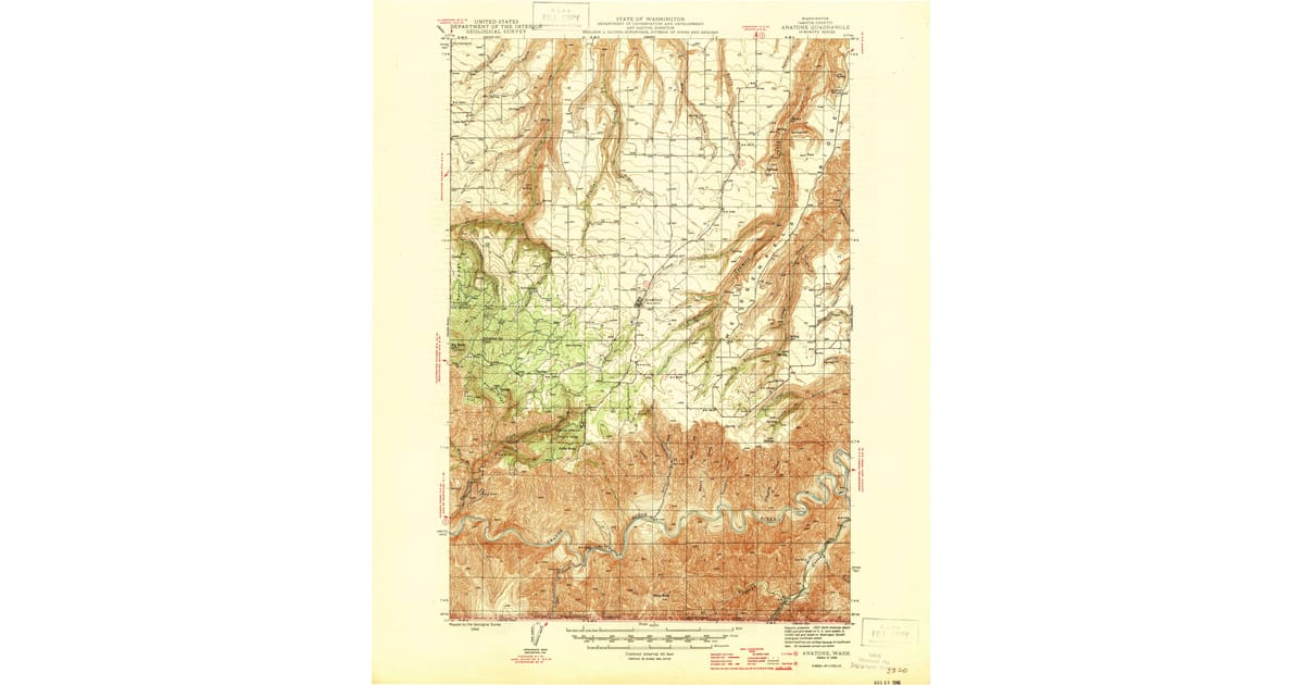 1946 Map of Anatone, WA — High-Res | Pastmaps