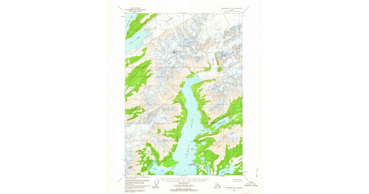 1960 Map of Anchorage A-2, Alaska — High-Res | Pastmaps