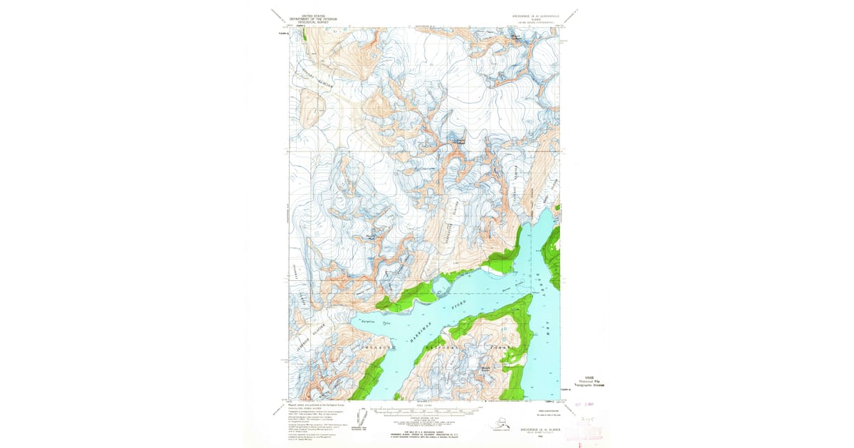 1960 Map of Anchorage A-4, Anchorage Borough, AK — High-Res | Pastmaps