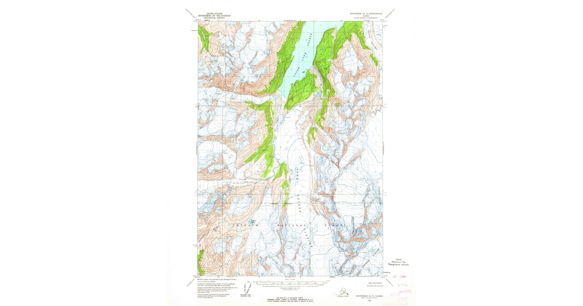 1960 Map of Anchorage A-5, Anchorage Borough, AK — High-Res | Pastmaps
