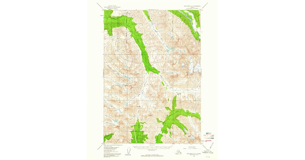 1960 Map of Anchorage A-7, Anchorage Borough, AK — High-Res | Pastmaps