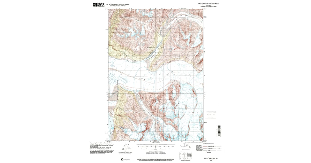 1994 Map of Anchorage B-4, Anchorage Borough, AK — High-Res | Pastmaps