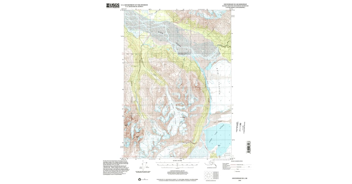 1994 Map of Anchorage B-5, Anchorage Borough, AK — High-Res | Pastmaps