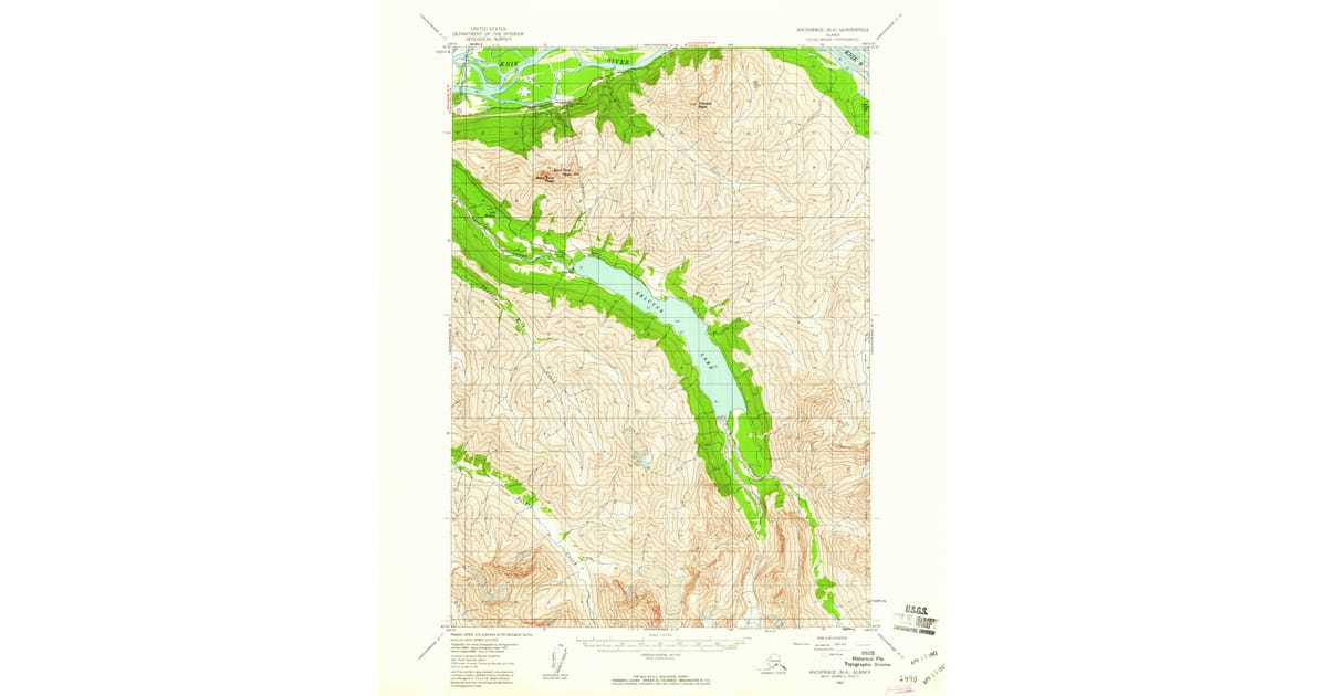 1960 Map of Anchorage B-6, Anchorage Borough, AK — High-Res | Pastmaps