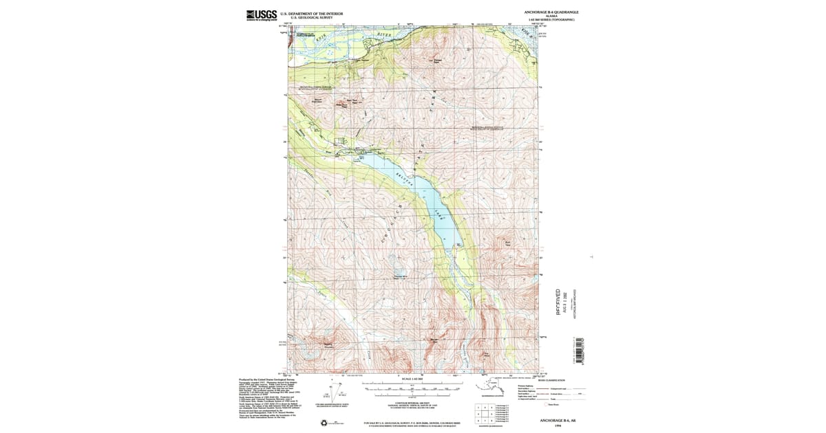 1994 Map of Anchorage B-6, Anchorage Borough, AK — High-Res | Pastmaps