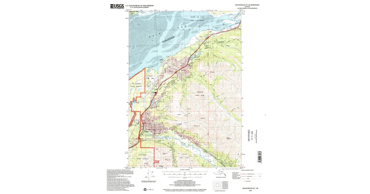 1990s Maps of The Tablelands, Anchorage | Pastmaps