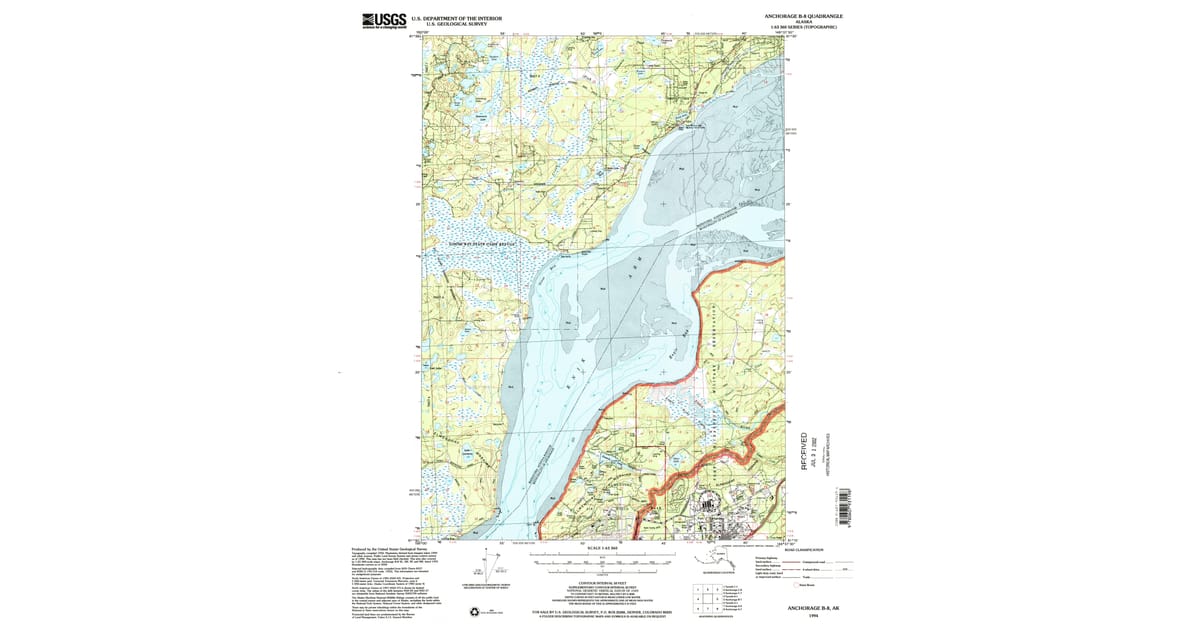 1994 Map of Anchorage B-8, Matanuska-Susitna Borough, AK — High-Res ...