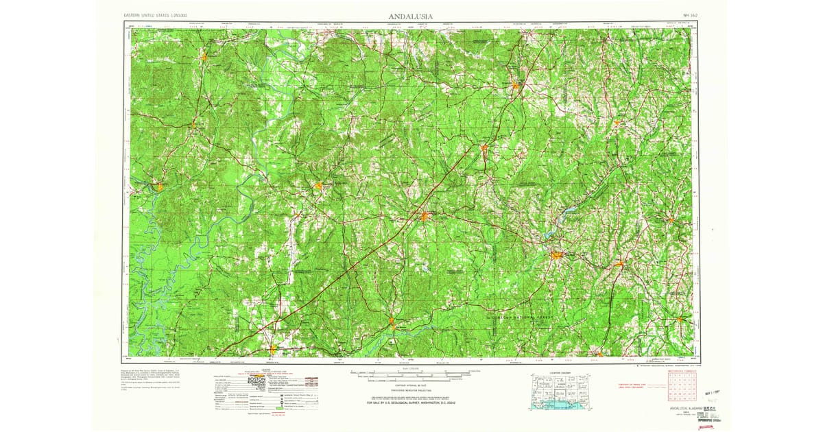 Old Maps of Andalusia, AL for Genealogy | Pastmaps Old Maps of Andalusia, AL for Genealogy | Pastmaps