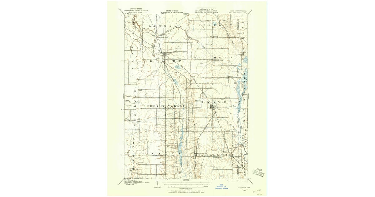 Old Maps of Dorset Township, OH | Pastmaps