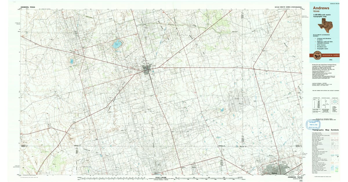 1990s Maps of Winkler County, TX | Pastmaps