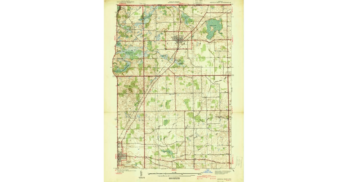 Old Maps of Coutry Meadows, Steuben County for Hiking & Exploration ...