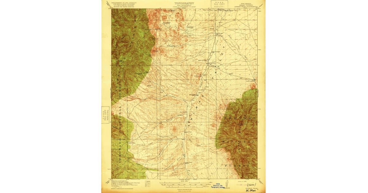 1920s Maps of New Mexico | Pastmaps
