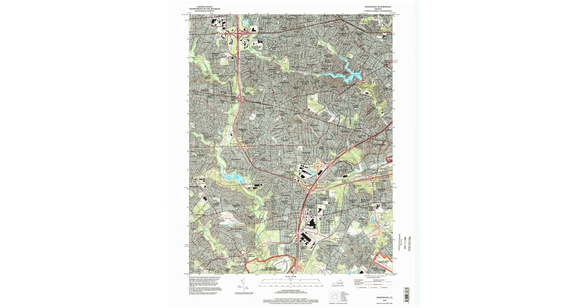1990s Maps of North Springfield, VA | Pastmaps