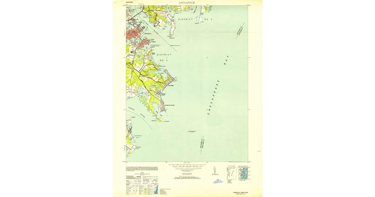 1953 Map of Annapolis, MD — High-Res | Pastmaps