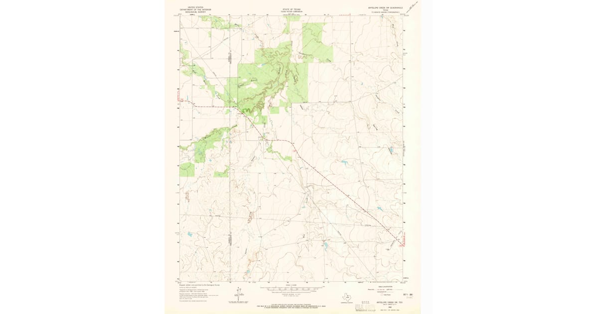 1960s Maps of Throckmorton County, TX | Pastmaps