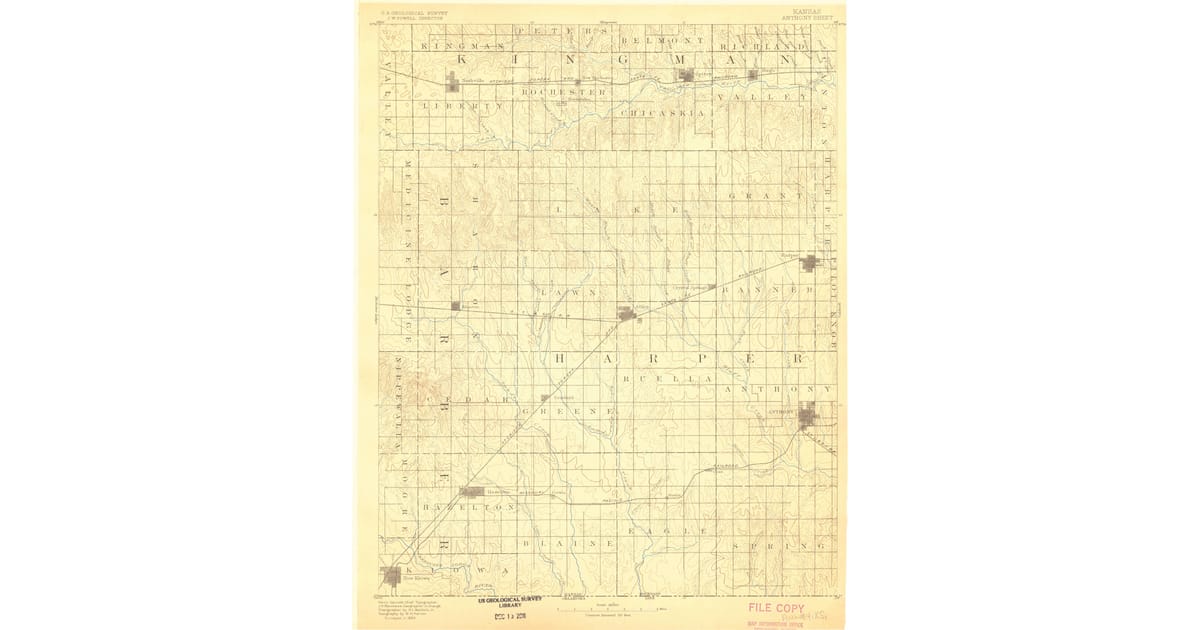 Old Maps of Kingman County, KS | Pastmaps