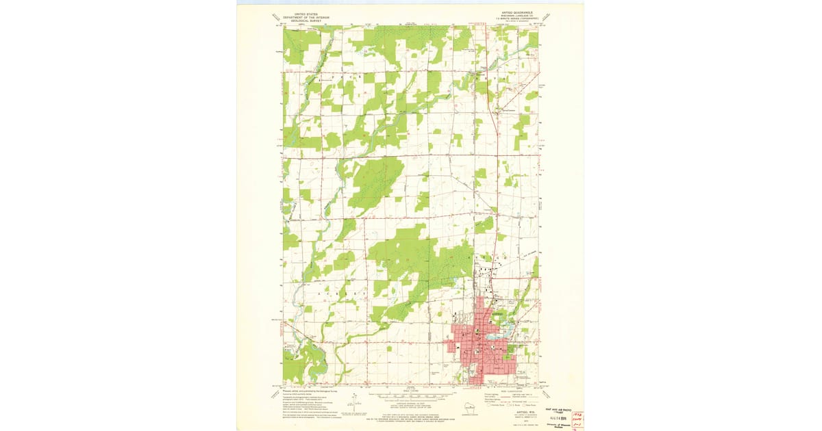 1970s Maps of Neva, WI | Pastmaps