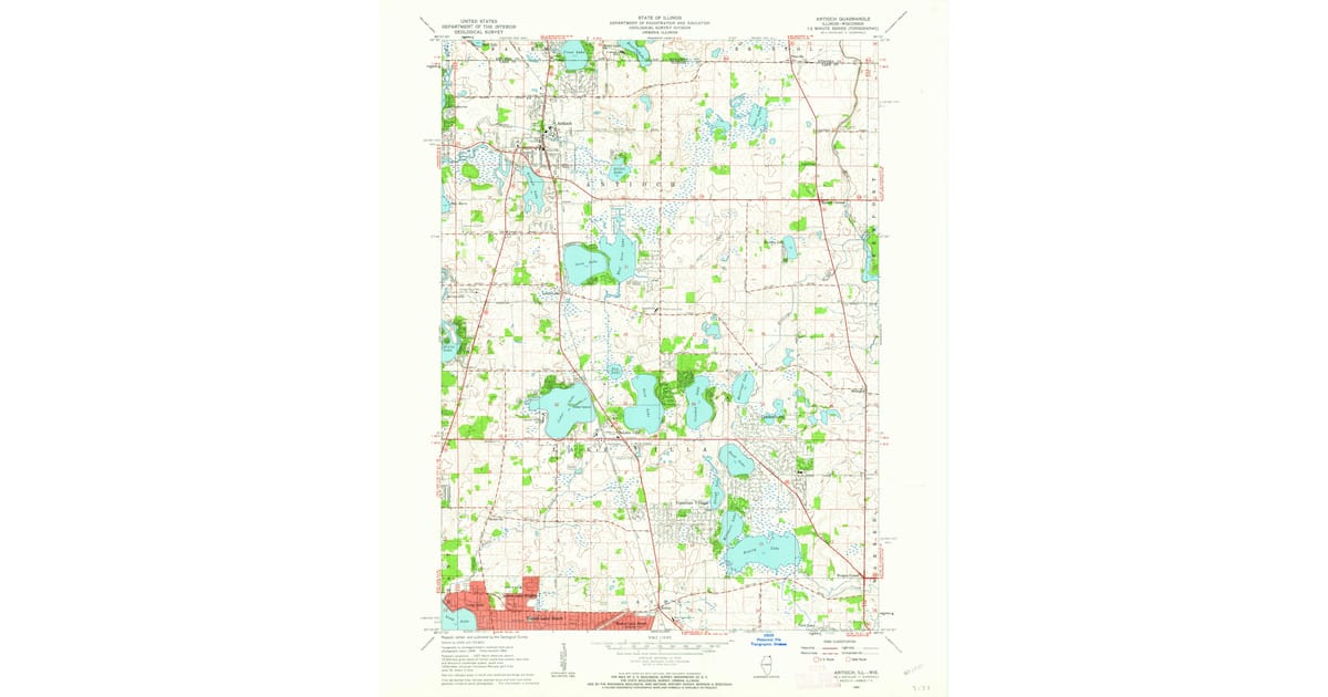 1960 Map of Antioch, IL — High-Res | Pastmaps
