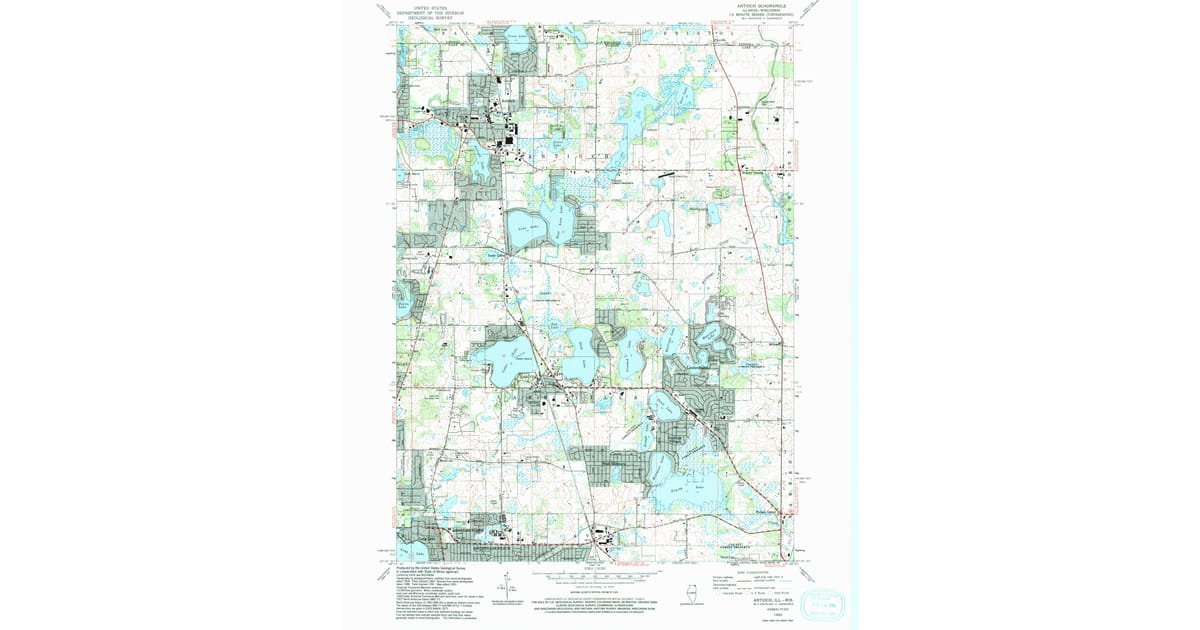 1993 Map of Antioch, IL — High-Res | Pastmaps
