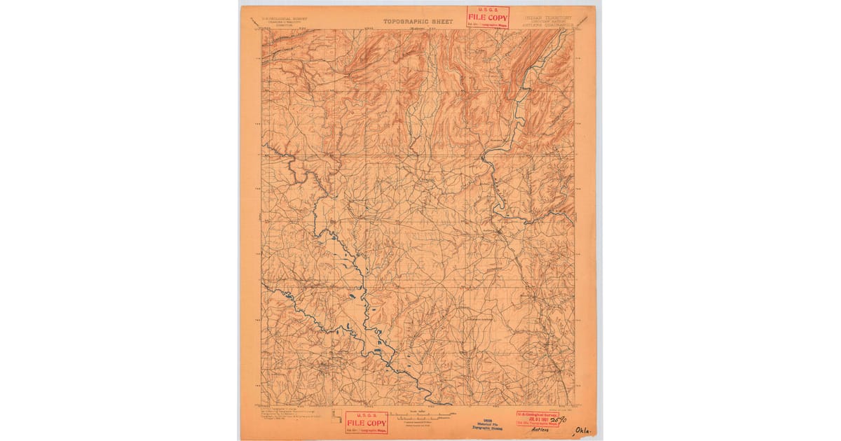 Old Maps of Hugo, OK | Pastmaps