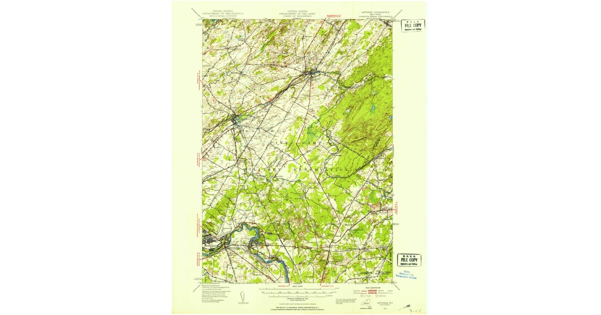 1949 Map of Antwerp, Jefferson County, NY — High-Res | Pastmaps