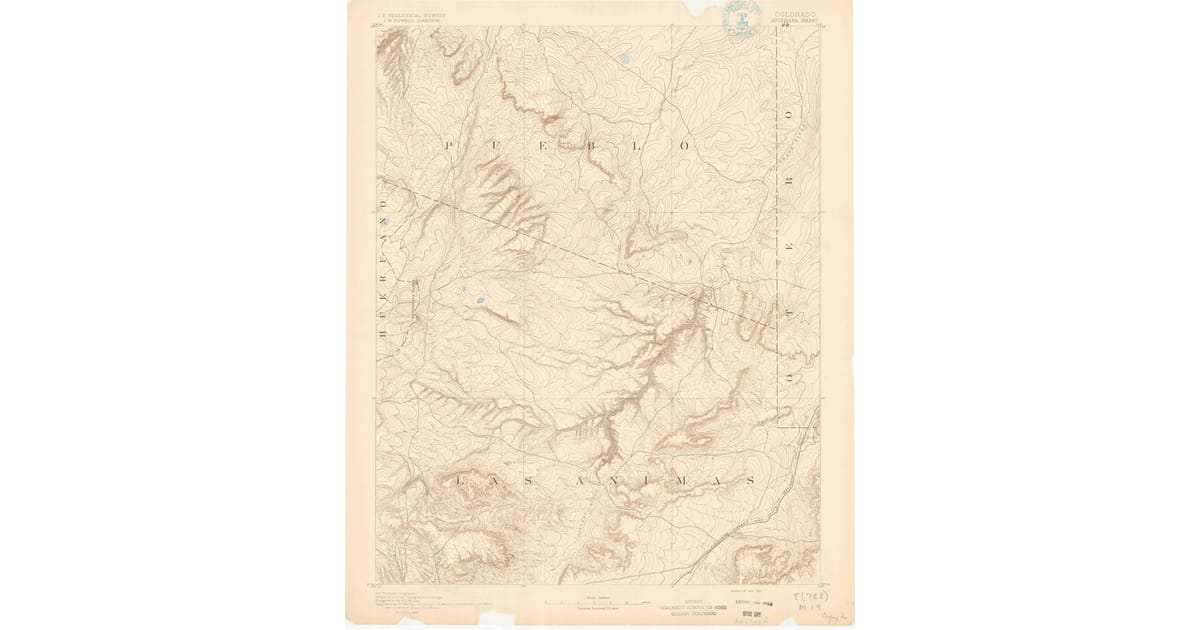 Old Maps of Delhi, CO | Pastmaps