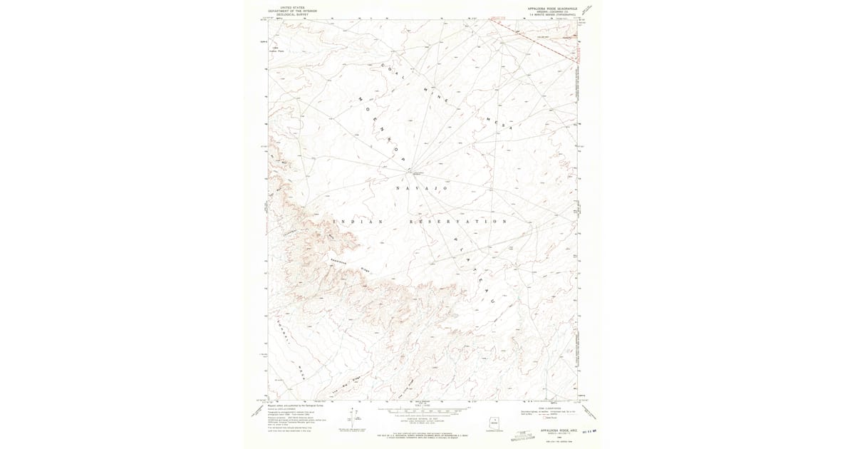 1969 Map of Appaloosa Ridge, Coconino County, AZ — High-Res | Pastmaps