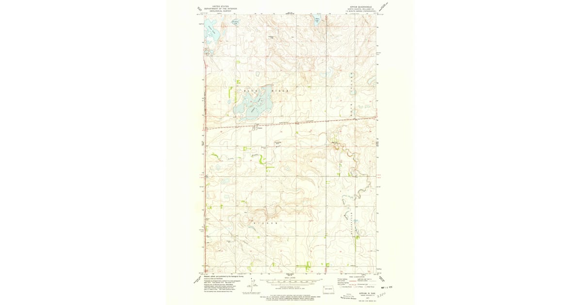 1977 Map of Appam, Williams County, ND — High-Res | Pastmaps